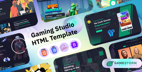Gamestorm - Gaming Studio HTML Template by UIAXIS | ThemeForest